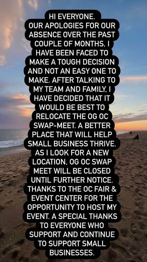 When Is The OC Swap Meet Is It Returning?